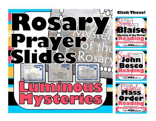 Luminous Mysteries Rosary Activities | PowerPoint, Wordsearches ...
