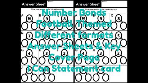 Number Bonds - Football Theme - Spanish - Math by Car-Mel Learning