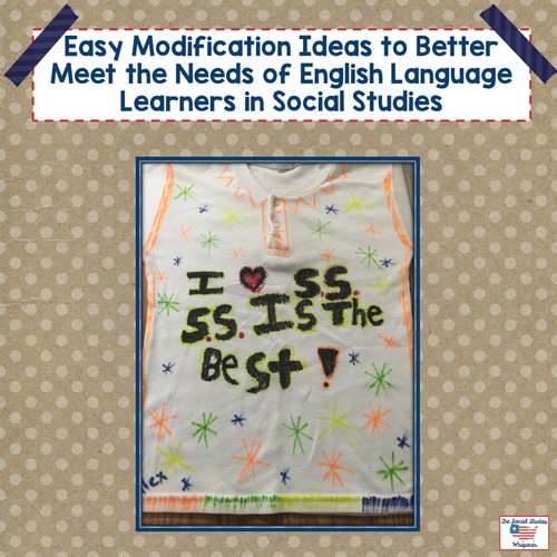 How to Modify Social Studies Content for E.S.O.L. Students | TPT
