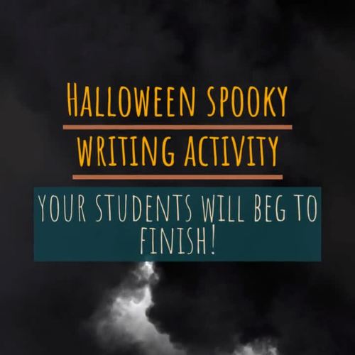 Halloween Writing: A sensory writing activity by Mentoring in the Middle