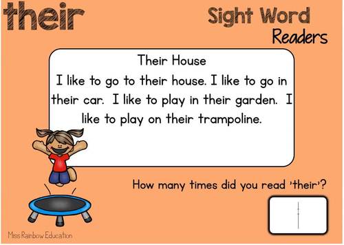 Sight Word Readers (Pack 4) Boom Cards by Boom Cards by Miss Rainbow ...