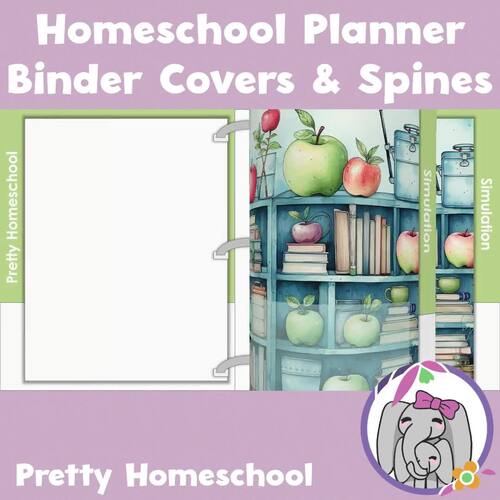Editable and Printable Binder Covers and Spines for Homeschool Planners