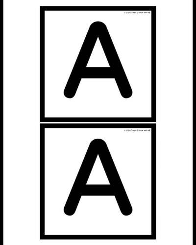 Alphabet Letters & Sounds Recognition Memory Match Game Pre-K ...