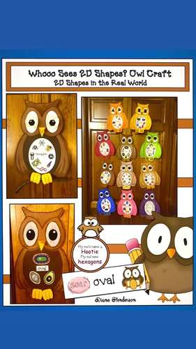 Owl Craft 2D Shapes in the Real World by Teach With Me | TPT