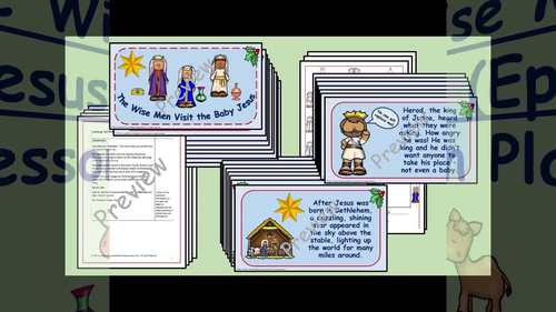 Epiphany lesson : The Wise Men Visit Jesus / Kindergarten and 1st Grade
