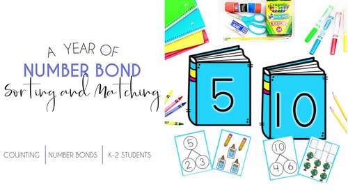 Number Bond Sorting & Matching Bundle by Who Is On First | TPT