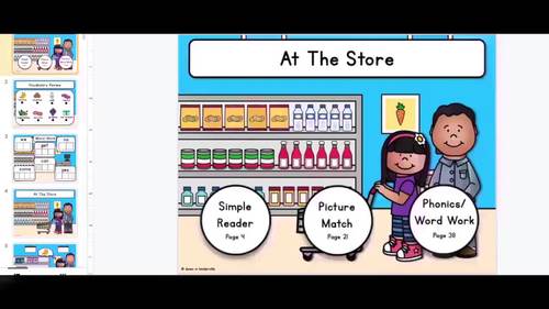 Digital Books Emergent Readers- Food Edition Google Seesaw Distance ...