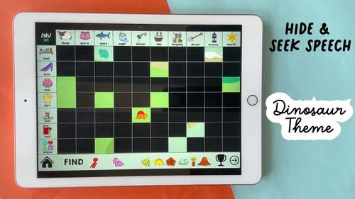 Hide & Seek Speech - Artic Game - Dinosaur Theme 15 Phonemes - Boom ...
