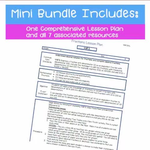 Decimal Fractions In Everyday Life - Mini Bundle (4.NF.5) | TpT