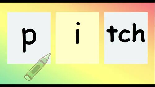 Orton Gillingham Blending Board with -TCH Words - Powerpoint | TPT