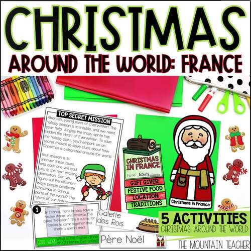 Christmas in France Reading Comprehension, Scavenger Hunt Activity and ...