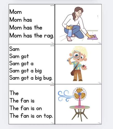 CVC Decodable Sentence Pyramid Game| Phonics Fluency & Decoding Practice