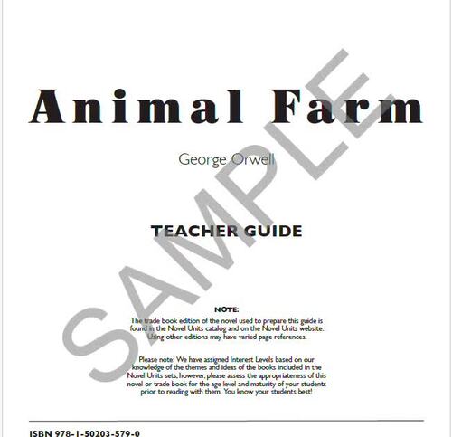 Animal Farm Novel Units® Teacher Guide Novel Study | TPT