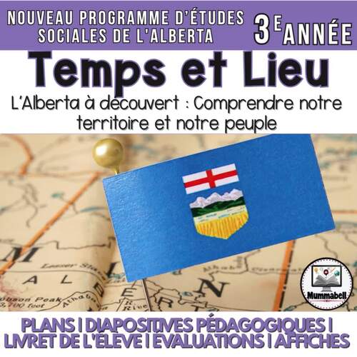 French Alberta Social Studies Curriculum on Time and Place for Grade 3 ...