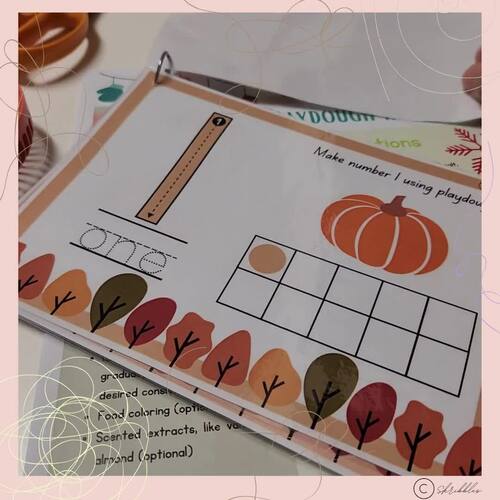 Seasons Playdough Mat: Summer, Autumn, Winter, Spring [Literacy and ...