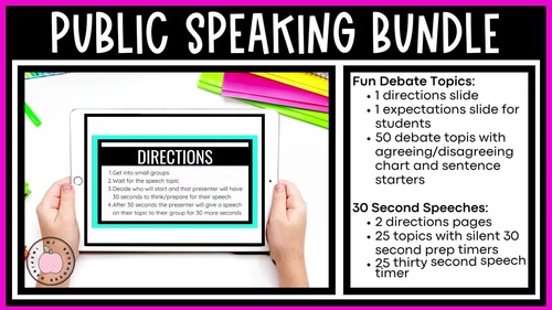 Public Speaking Activities - 30 Second Speeches and Fun Debate Topics ...