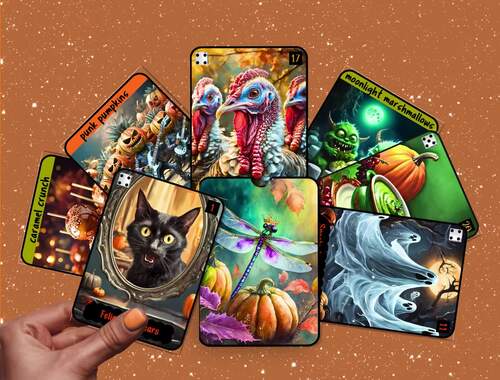 Fall Autumn Speech Therapy Articulation Game Card BUNDLE for Older Students