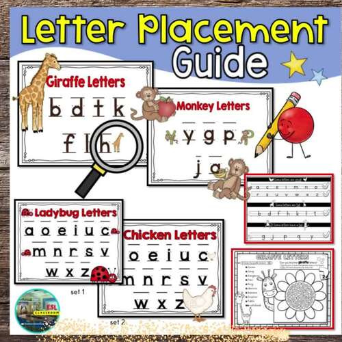 Letter Placement: Chicken/Ladybug, Monkey/ Giraffe/ Small, Tall, Fall ...