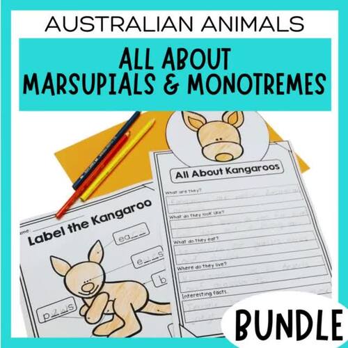 Australian Animals | Marsupial & Monotreme Informative Writing Bundle