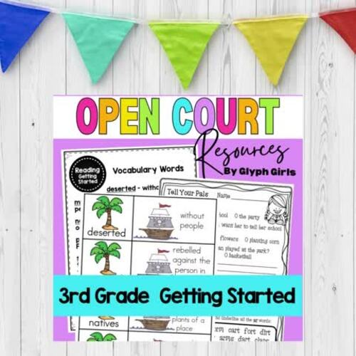 Open Court Reading 3rd Grade Getting Started Resources by Glyph Girls