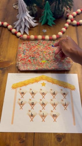 Nativity Letter Matchup - An upper case and lower case matching activity