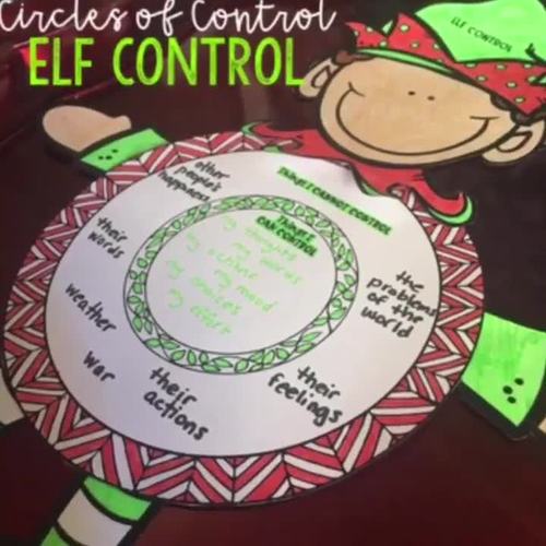 Self Control Activities Christmas Craft Elf SEL | TPT
