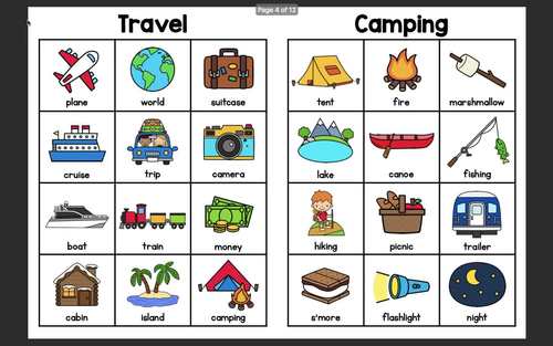 Writing Vocabulary Word Mats - Picture Dictionary by Engage and Ignite
