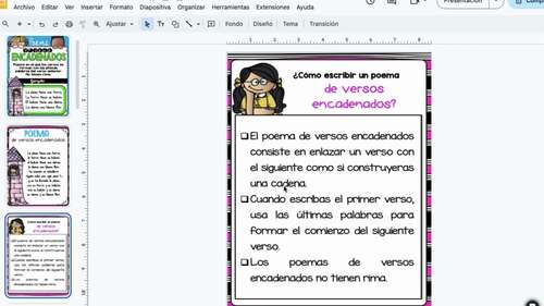 Unidad de Poesía en Español | Escritura Paso a Paso (Spanish & Google ...