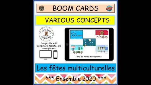 French Boom Cards: Ensemble Les fêtes multiculturelles -- Multicultural ...