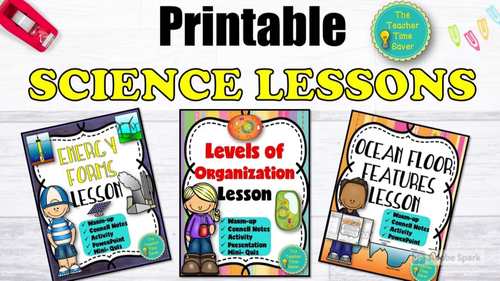 Characteristics of Minerals Notes Activity and Slides Rocks Lesson
