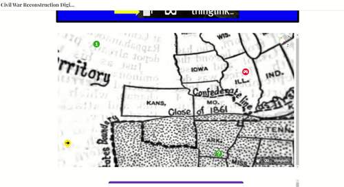 Civil War Reconstruction DIGITAL PUZZLES for Google Drive® Distance ...