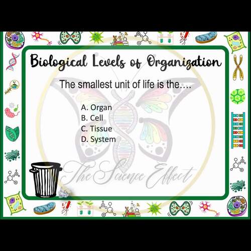 Biological Organization Crumple & Shoot Game ~ Trashketball Science ...