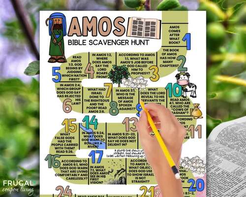 Minor Prophets Bible Scavenger Hunts: Hosea, Amos, Jonah, Zechariah ...