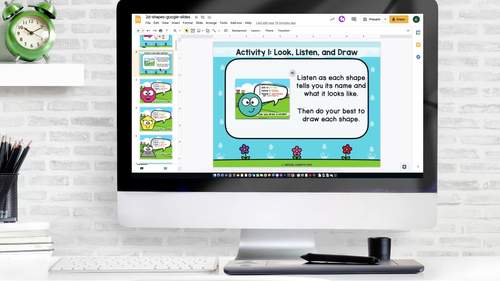 Kindergarten Math Spring - 2D Shapes - Google Slides™ by Phonics to Fluency
