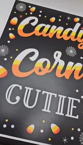 Candy Corn Poster Wall Art Bulletin Board Printables Halloween Cute Prints