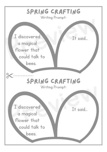 Spring Craftivity & Build a Bee Writing Template Worksheets | TPT