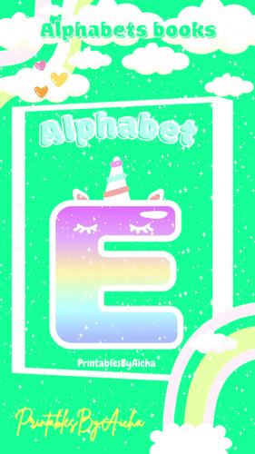 Alphabets Book-Alphabets practice book- Alphabet (E). by PrintablesByAicha