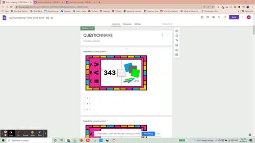 3 Quizzes: Numbers 1 to 1000 Google Forms™ by GroovyGarden | TPT
