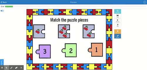 Matching Quantities 1-10 Puzzle Numbers (Distance Learning) by Mr and ...