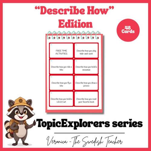 Describe How Flashcards | Speaking Skills | 48 Procedural Cards 3rd ...