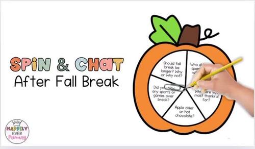 After Fall Break Icebreaker Activity | Spin and Chat Partner Game