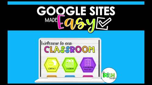 Google Sites Made Easy-Classroom Website Design Pieces: Rainbow Doodle ...