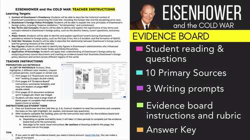 Eisenhower and the Cold War UNIT BUNDLE by Teacher Bistro | TPT