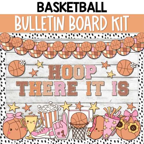 Varsity Basketball Bulletin Board Kit, Sports Decor, March Bulletin ...