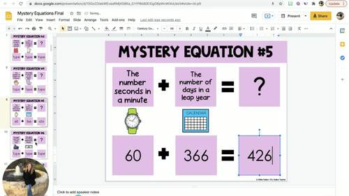 Mystery Equation Math | Numeracy Routine | Warm Up | Math Talk | TpT