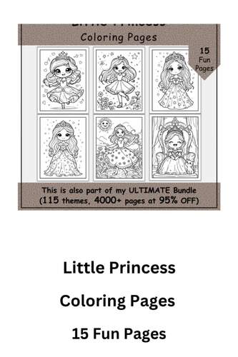 Little Princess Coloring Pages | Printable Coloring Book for Kids by ...