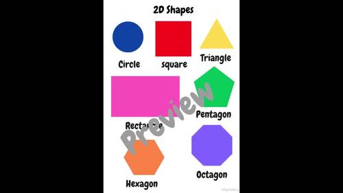 2D Shape Teaching Resources/Worksheets by Digital Dory Classroom Downloads