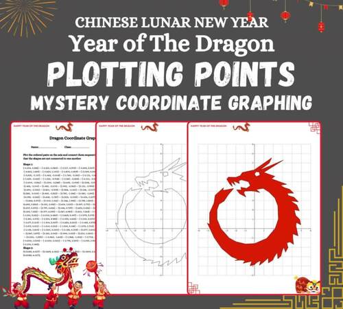 Chinese New Year of the Dragon, Plotting Points Mystery Coordinate #TOAST23