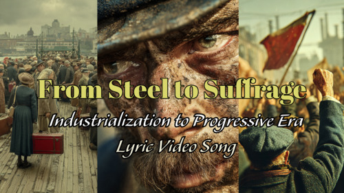 Industrialization to Progressive Era - Lyric Video Song - History Song