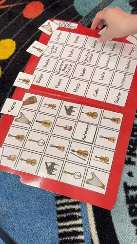 Instrument File Folder Activity Bundle by Music with Mrs Sing | TPT